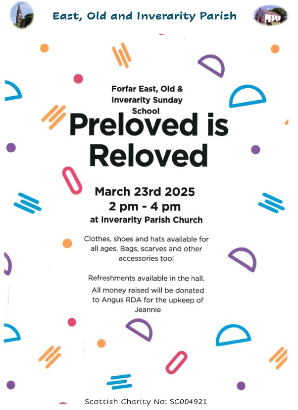 Upcoming Events - East Old and Inverarity Parish